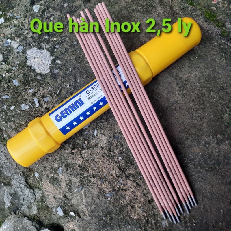 10 QUE HÀN INOX KIM TÍN G-308 2.5MM SẴN HÀNG SHIP HOẢ TỐC GÒ VẤP HCM ...