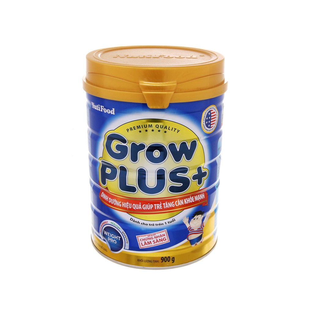 Sữa bột NutiFood Grow Plus+ xanh 900g (trên 1 tuổi) | Shopee Việt Nam