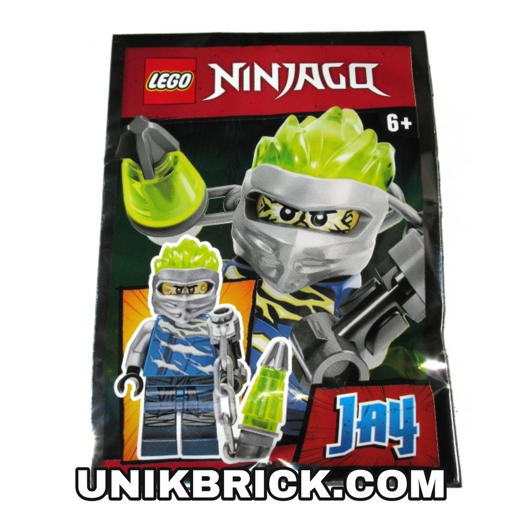 [CÓ HÀNG] Lego UNIK BRICK Ninjago 891958 Jay Foil Pack Polybag Túi nhân ...