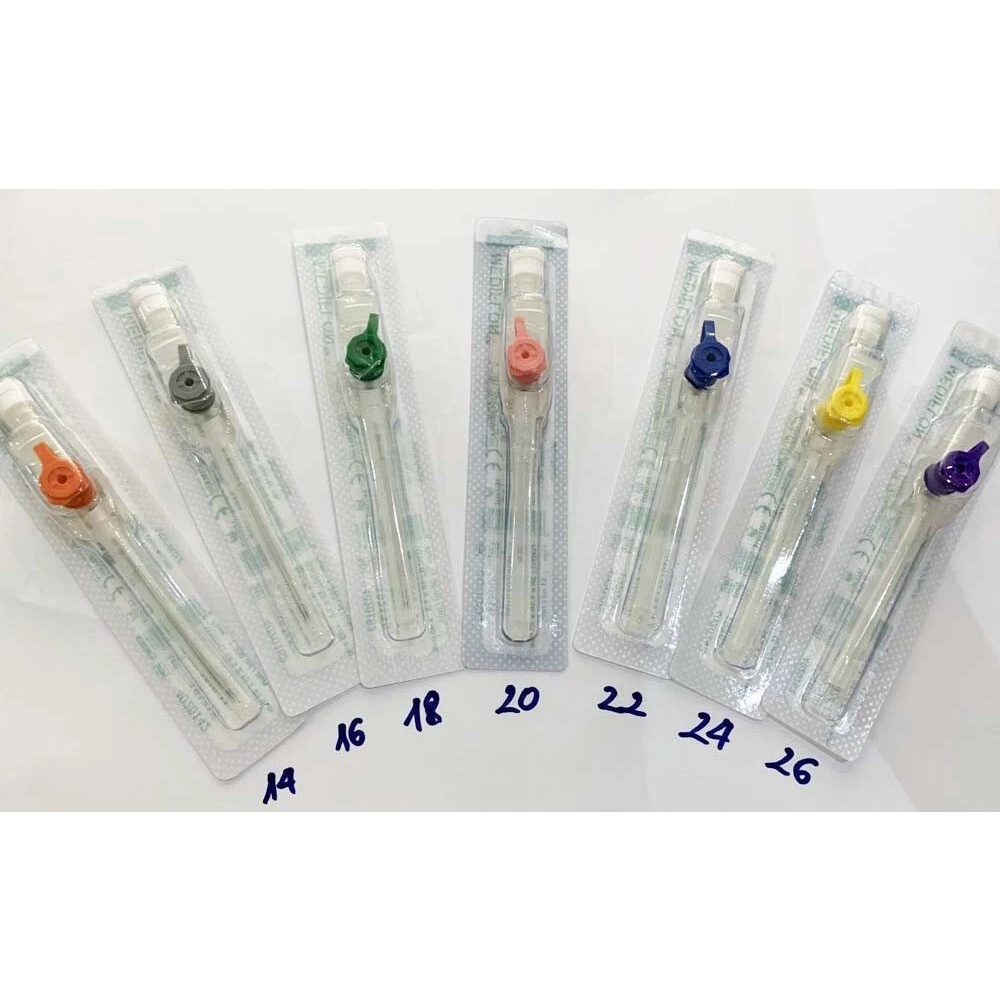5 Kim luồn tĩnh mạch kim catheter tiêm truyền dịch Medikit Mediflon Ấn ...