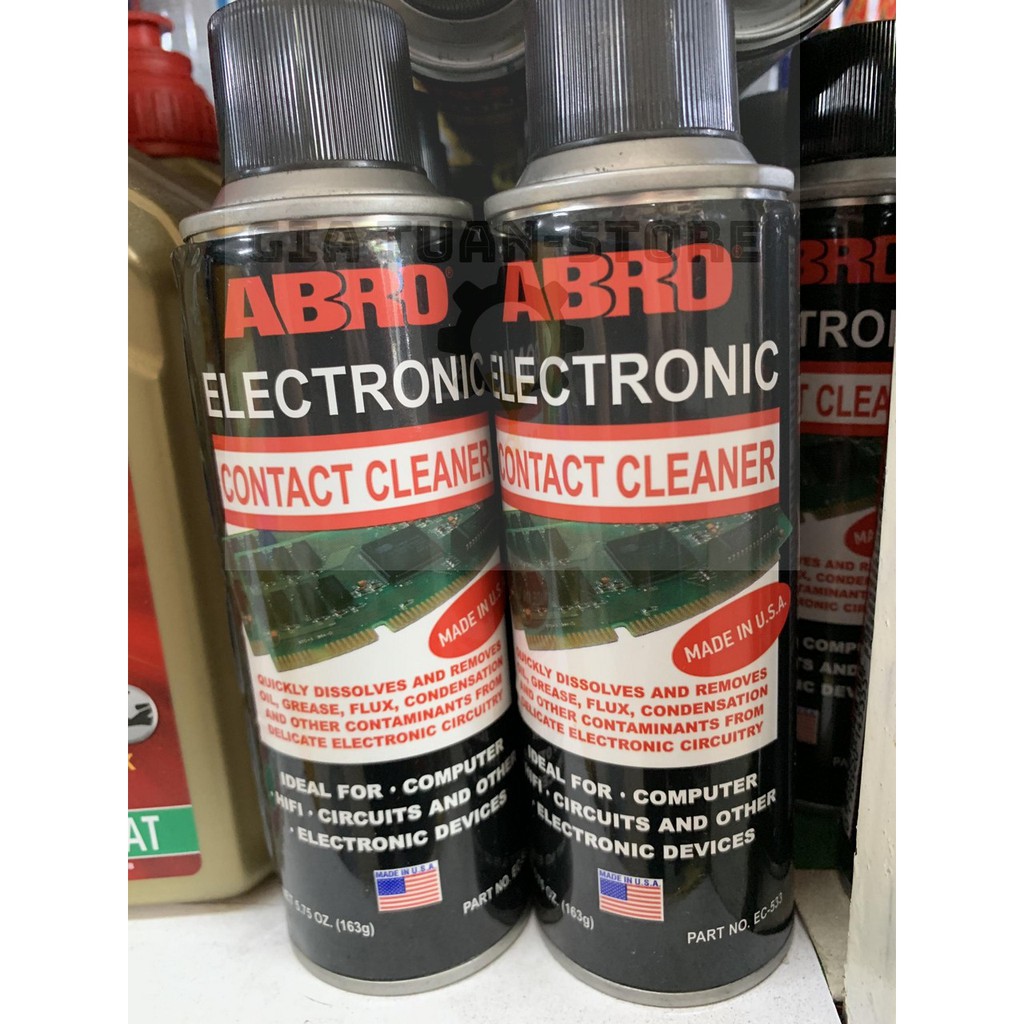 CHAI XỊT MẠCH ĐIỆN ABRO ELECTRONIC CONTACT CLEANER 163G | Shopee Việt Nam
