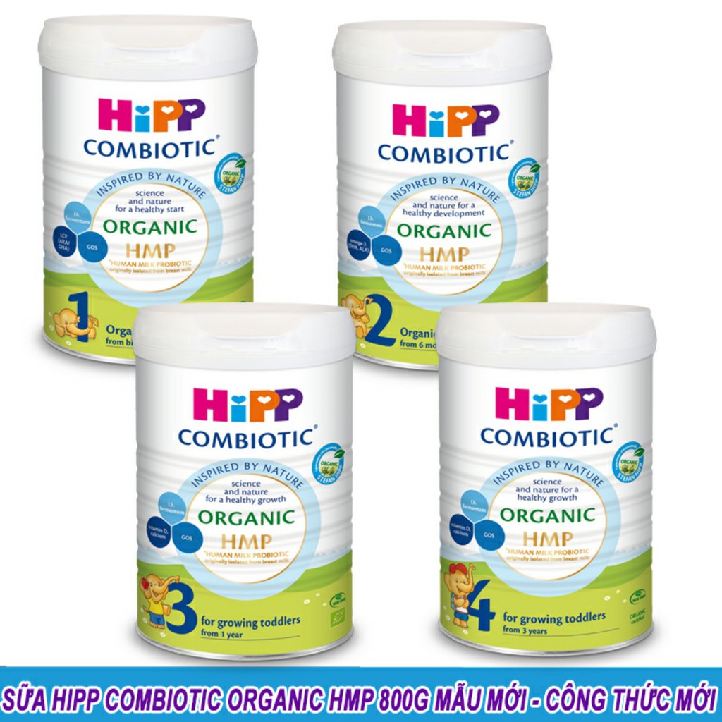 Sữa Bột Hipp ORGANIC COMBIOTIC [ ĐỦ SỐ ] 1-2-3-4- 800g | Shopee Việt Nam
