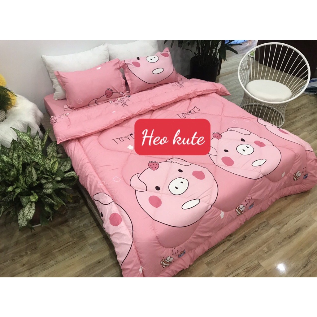 [4 món]Bộ chăn phao ga gối bọc đệm 2mx2m2,chọn mẫu trên phân loại,MẪU ...