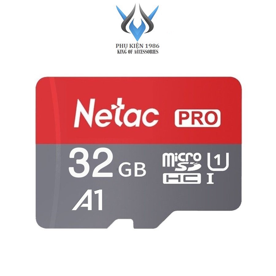 Thẻ nhớ MicroSDXC Netac Pro A1 32GB 667x U1 2K 98MB/s - Không Box (Xám ...