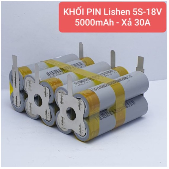 KHỐI PIN 5S-18V/21v - 4.000mah Xả 40A | Shopee Việt Nam