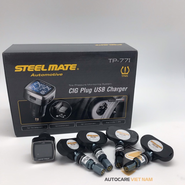 Bộ cảm biến áp suất lốp Steelmate TP 77i (TPMS van trong) | Shopee Việt Nam