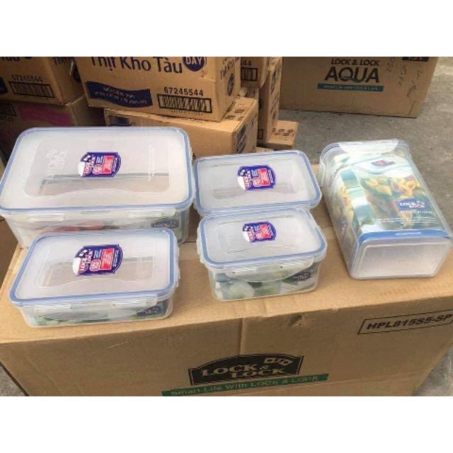 Bộ hộp nhựa 5 món lock&lock | Shopee Việt Nam
