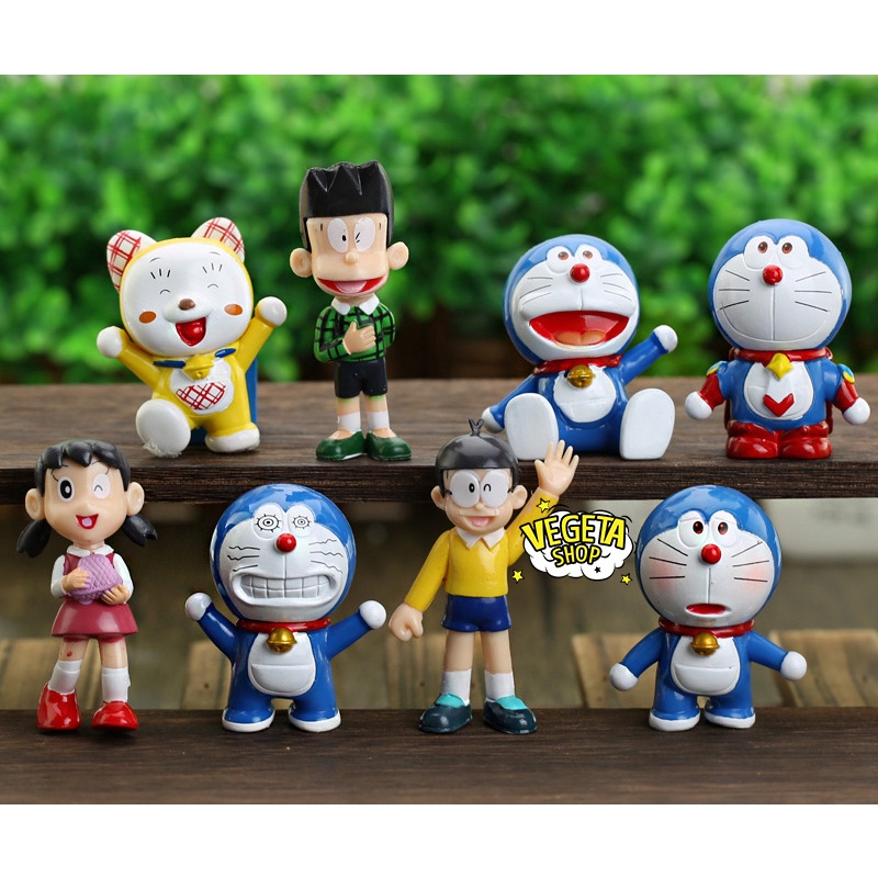 Mô hình Doraemon - Trọn bộ 8 Mô hình: Nobita Suneo Shizuka Doraemon ...
