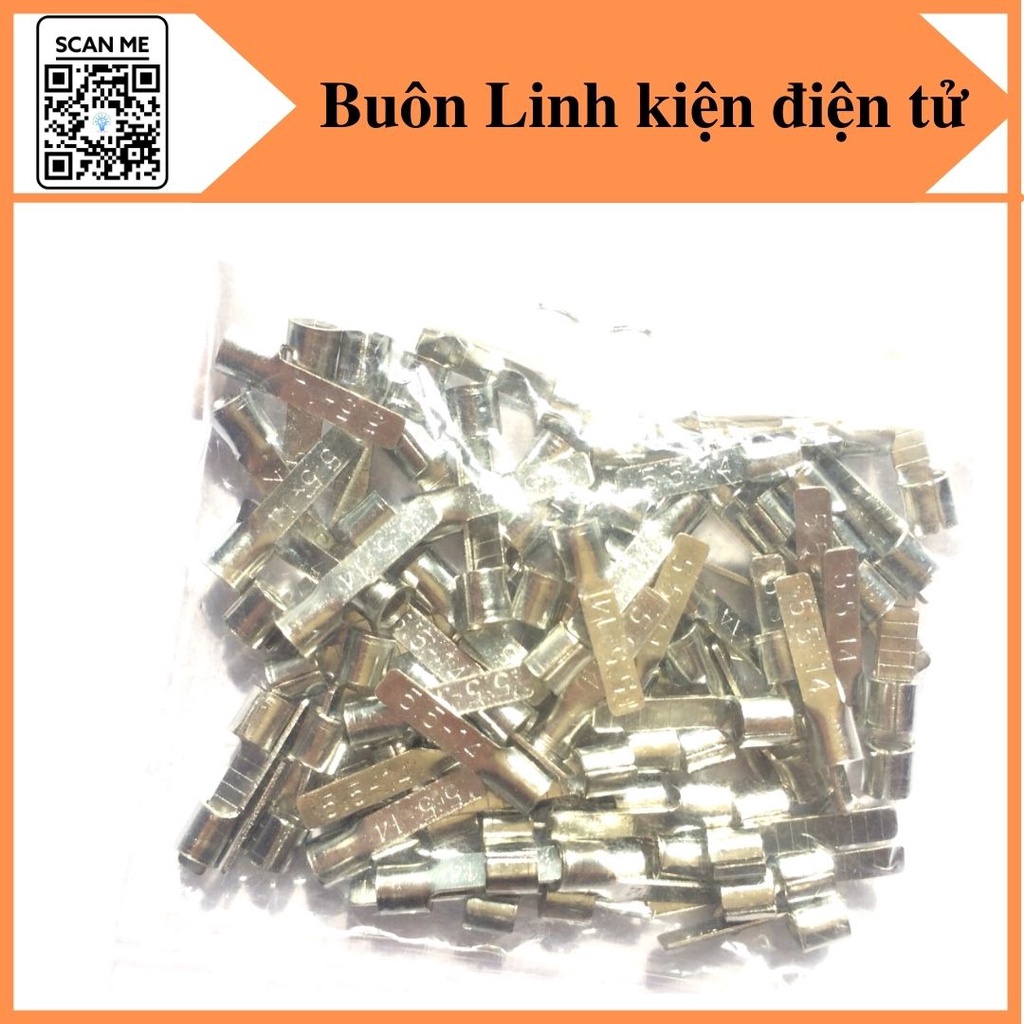 100 Đầu cos Pin dẹp trần đặc DBN5.5-14 dùng cho dây 4-6mm | Shopee Việt Nam