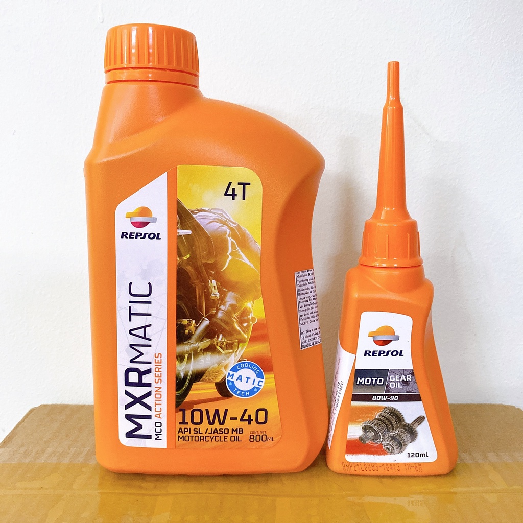 COMBO Nhớt Xe Tay Ga Repsol Matic 10W40 Và Nhớt Lap Hộp Số Repsol 120ml ...
