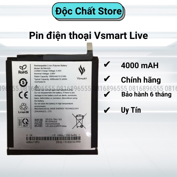 Pin điện thoại Vsmart Live | Shopee Việt Nam