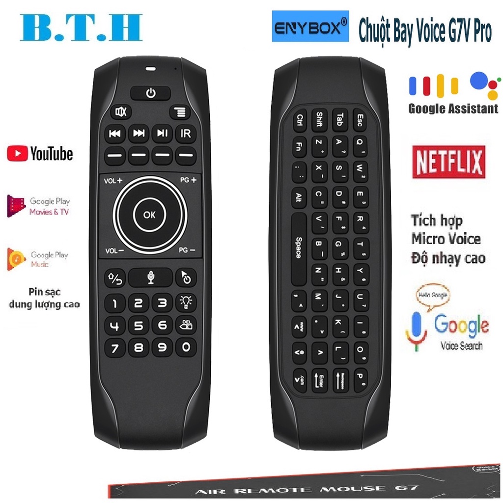 Chuột bay tìm kiếm giọng nói G7 - Remote Mouse Air Voice | Shopee Việt Nam