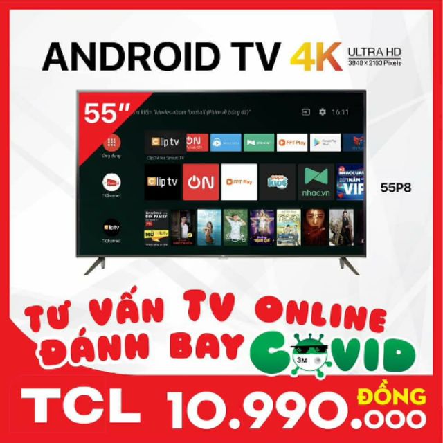 TiVi TCL 55P8 (bảo hành 3 năm) | Shopee Việt Nam