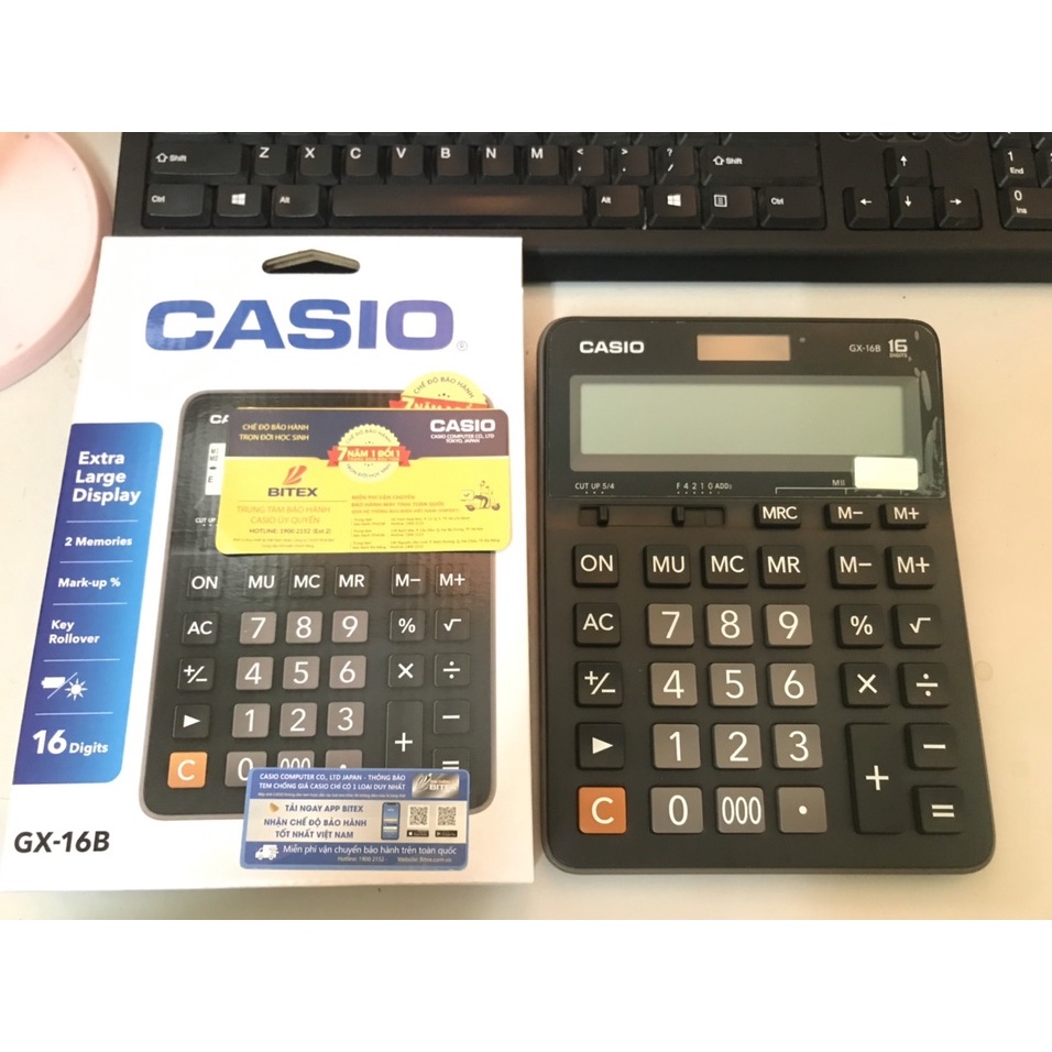 MÁY TÍNH CASIO GX-16B ( 16 SỐ) BÀN PHÍM SIÊU TO | Shopee Việt Nam