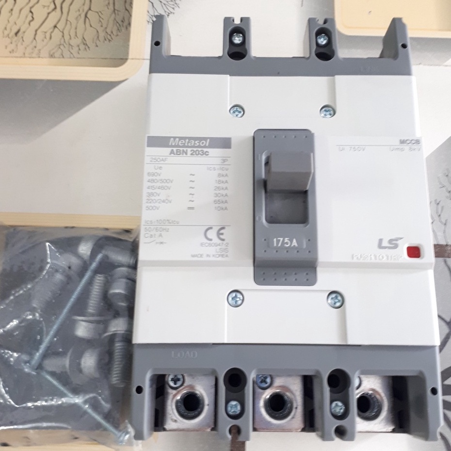 Thanh lý cầu dao điện, aptomat, MCCB khối 3 pha 175A dòng cắt 30KA ABN203c - LS | Shopee Việt Nam