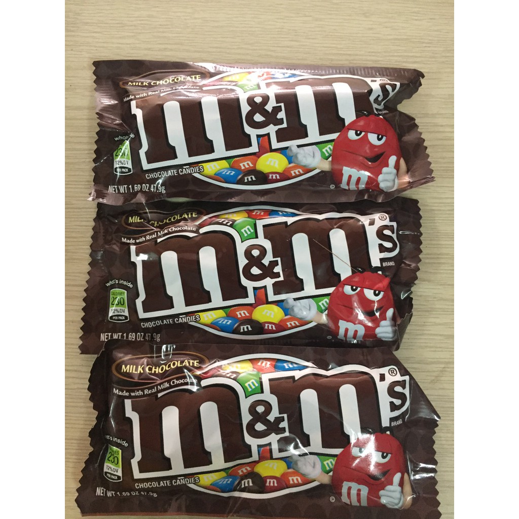 Kẹo socola sữa M&M Milk Chocolate M&N candies 47.9g | Shopee Việt Nam