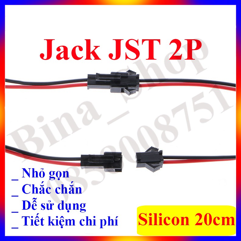 Cáp kết nối JST , Jack JST Silicon 2P 10/15cm | Shopee Việt Nam