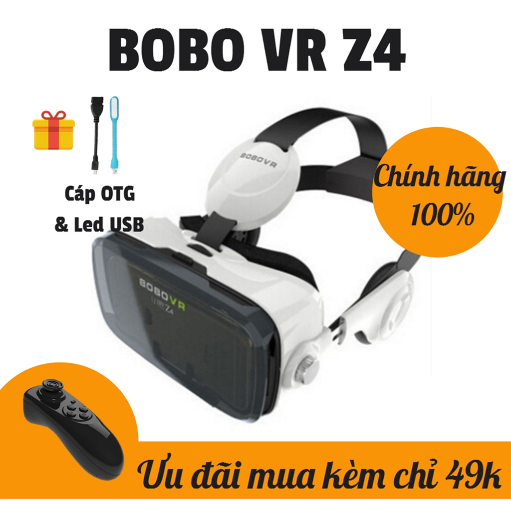 [CHÍNH HÃNG] KÍNH THỰC TẾ ẢO VR BOBO Z4 KÍNH VR BOBO VR Z4 KÍNH 3D BOBO VR Z4 | Shopee Việt Nam