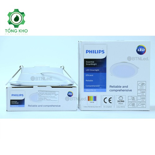 Bộ đèn led âm trần tròn Philips DN027B G2 - Dải công suất rộng, kiểu ...