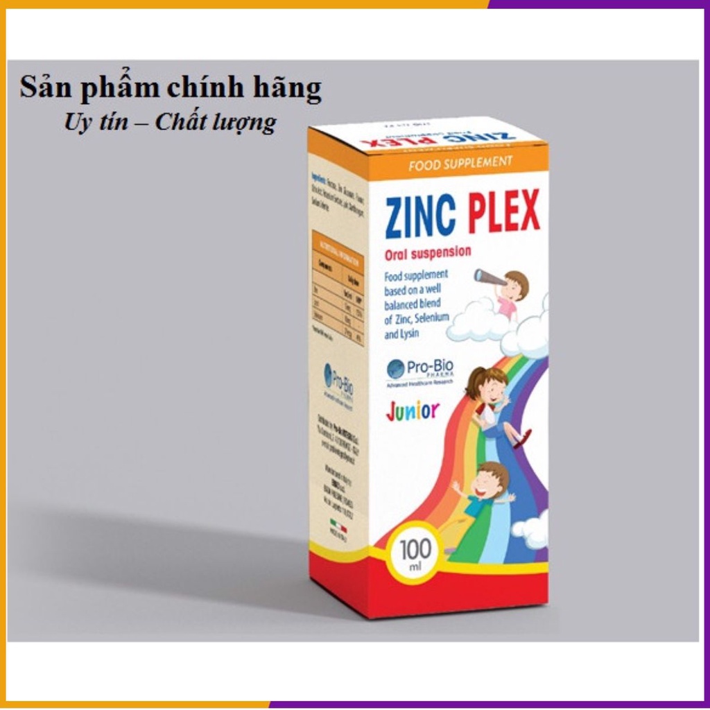 Thực phẩm bổ sung kẽm ZINC PLEX 100ml – Tăng đề kháng, kích thích tiêu ...
