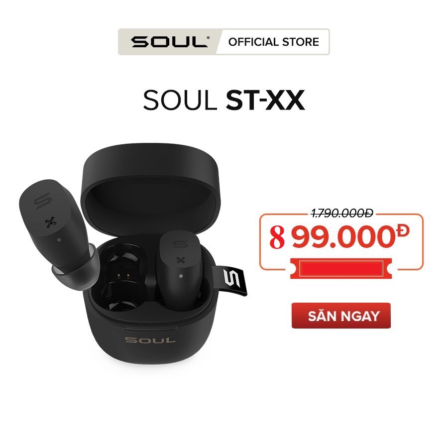 Tai Nghe True Wireless Soul ST-XX, Cảm Ứng, Chống Nước IPX5, Nghe Đến ...