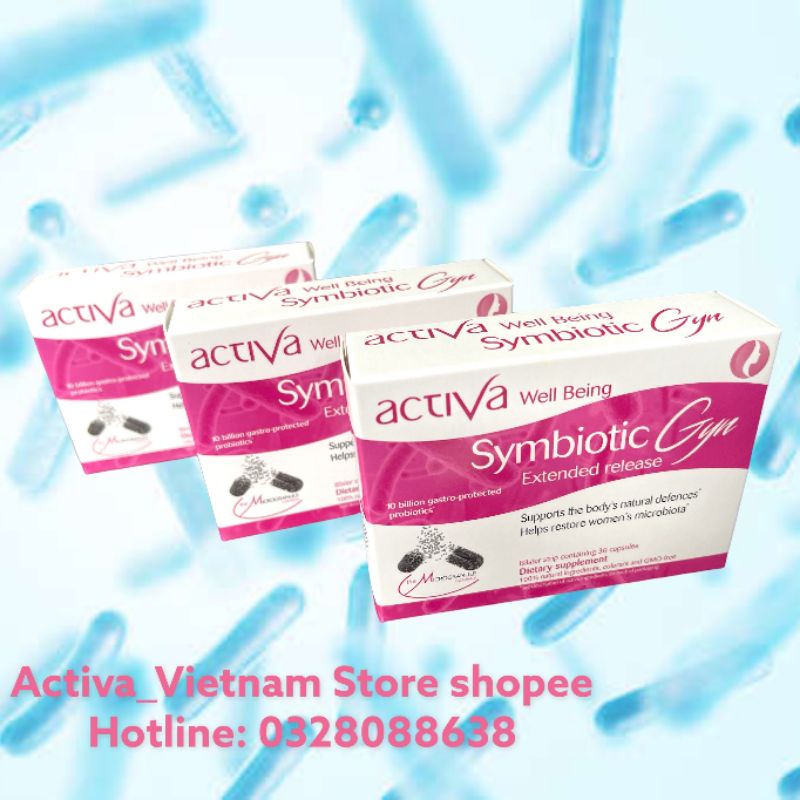 Viên uống phụ khoa Activa Symbiotic Gyn - Men vi sinh cho phụ nữ 1 hộp ...