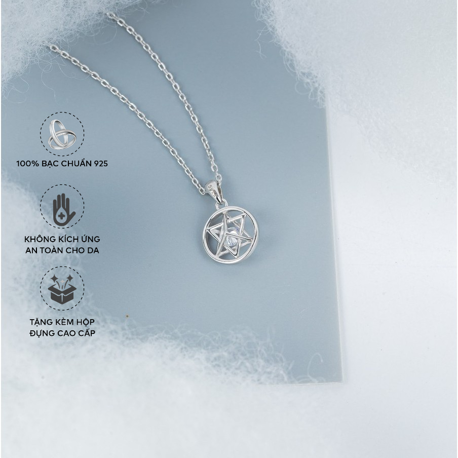 Dây Chuyền Bạc Blue Peach All Star WG DC567 | Shopee Việt Nam