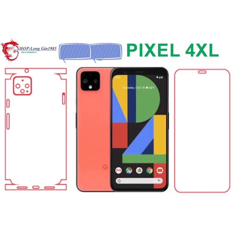 Google Pixel 4XL miếng dán trong Ppf mặt sau và mặt trước chống va đập ...
