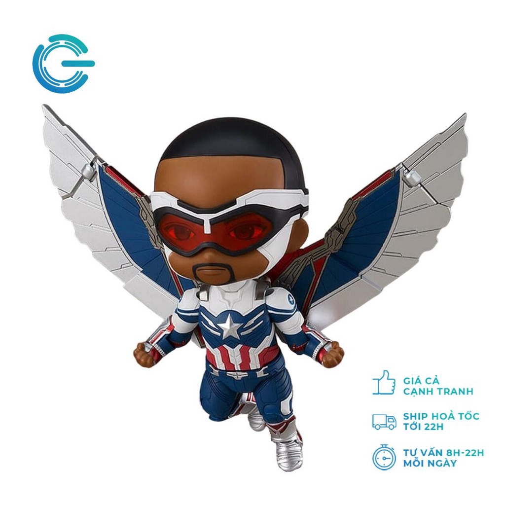 Mô hình nendoroid 1618 dx captian america sam wilson dòng the falcon ...