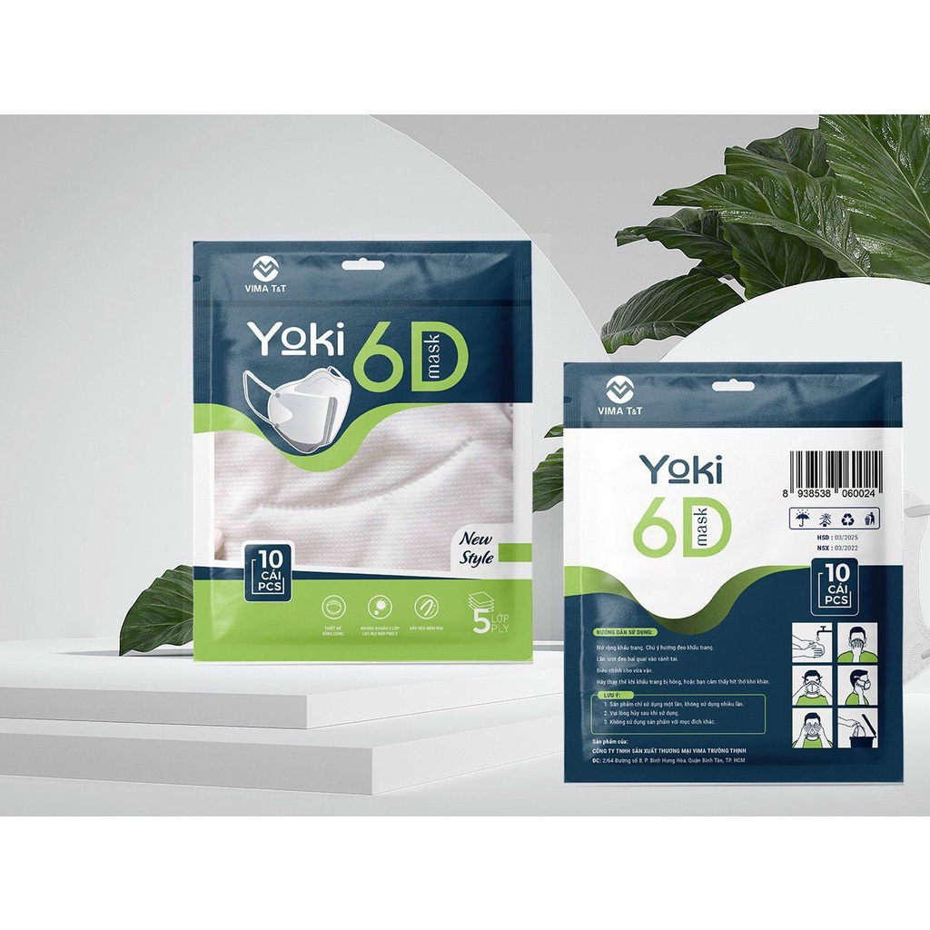 {Sản phẩm mới} Khẩu trang yoki 6D Mask Yoki kháng khuẩn lọc bụi 2.5pm 1 ...