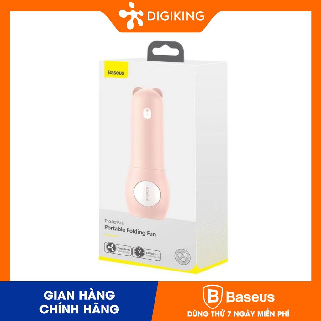[Mã ELHA22 giảm 5% đơn 300K] Quạt kiêm pin dự phòng 2000 mAh BASEUS Bear Portable Foldable Fan ...
