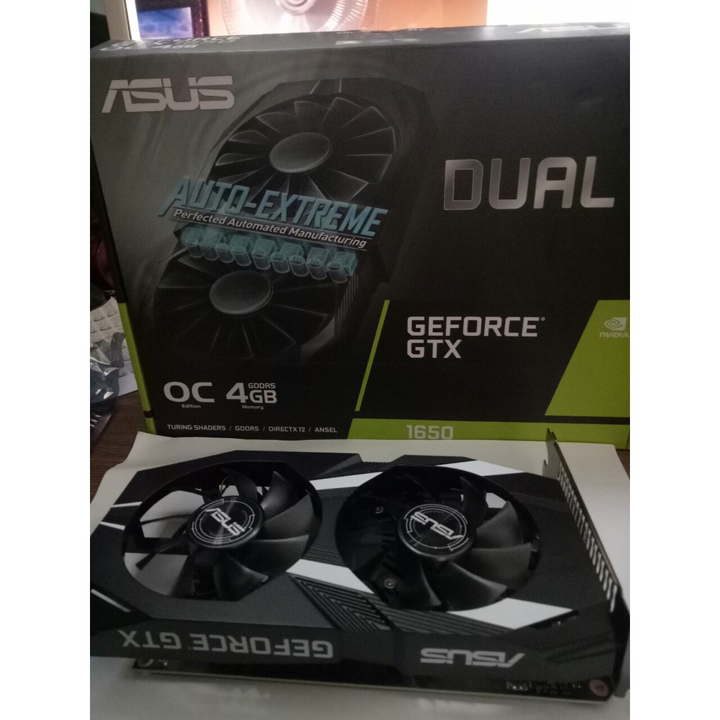 VGA Asus DUAL-GTX1650-O4G (NVIDIA Geforce/ 4Gb/ DDR5/ 128 Bits), hàng ...