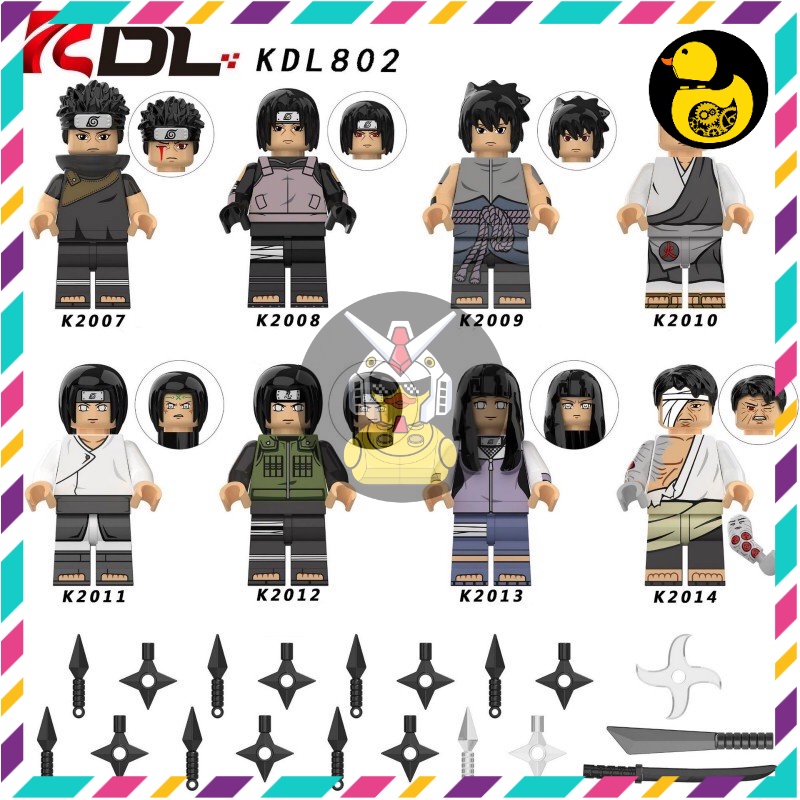 KDL802 Mô Hình Naruto Nhân Vật Uchiha Shisui Itachi Hyuga Neji Sasuke ...