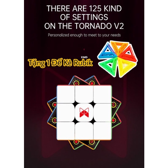 Rubik 3x3 X-Man Tornado v2M Stickerless - Flagship Tornado V2 | Shopee Việt Nam