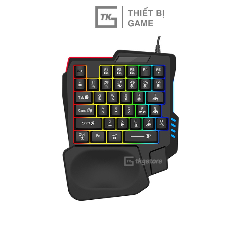 Bàn phím chơi game K13 led 7 màu 35 phím giả cơ chơi game FPS Moba trên ...