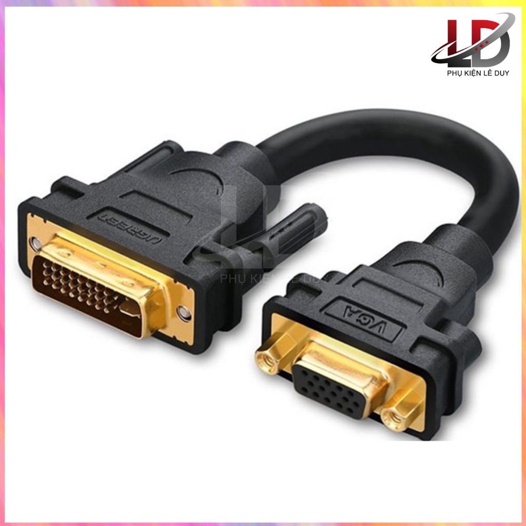 Cáp chuyển đổi DVI to VGA (24+5) chính hãng Ugreen 30499 [Free ship ...