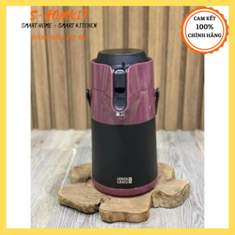 BÌNH THUỶ GIỮ NHIỆT LEBENLANG LÕI INOX 2200ML CHÍNH HÃNG | Shopee Việt Nam