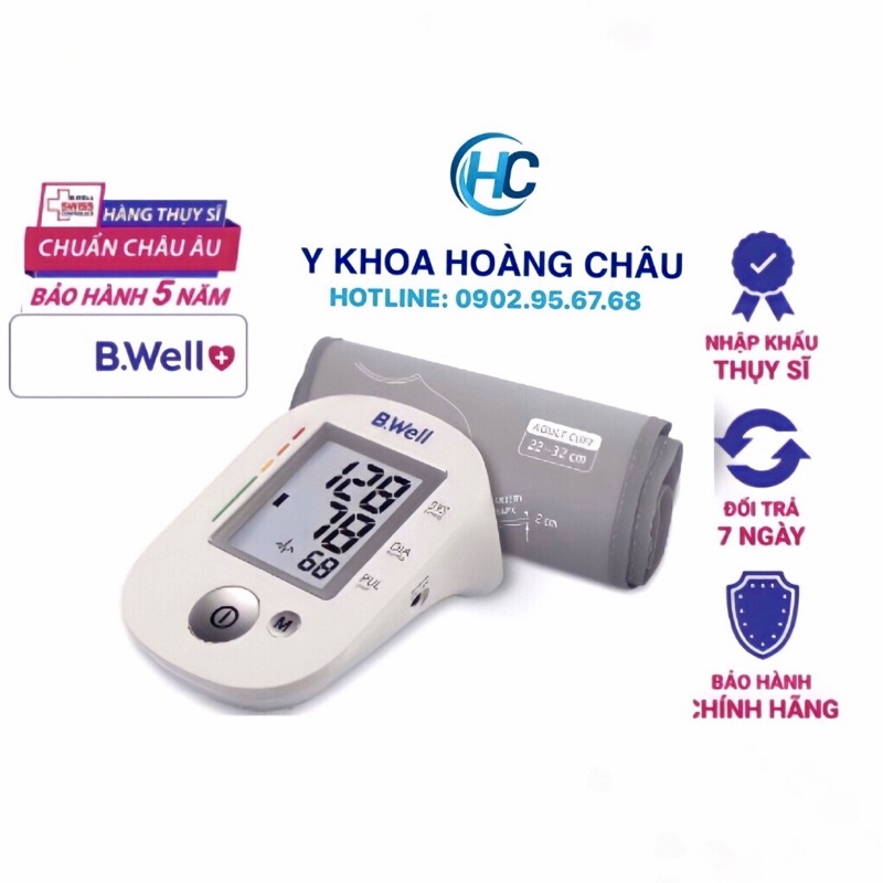 [CHÍNH HÃNG]BWell Pro35- Máy đo huyết áp điển tử bắp tay B.Well PRO-35 (Nhập khẩu từ Thụy Sĩ ...