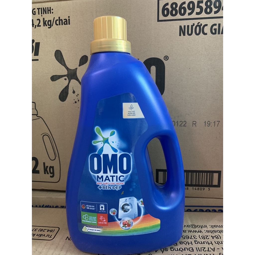 [Cửa trước] Nước giặt OMO MATIC BỀN ĐẸP LỰU TRE máy giặt cửa trước chai 2.3KG | Shopee Việt Nam