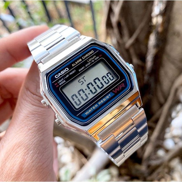 Đồng hồ nam casio A159-A158 full box điện tử máy Nhật chống nước siêu ...