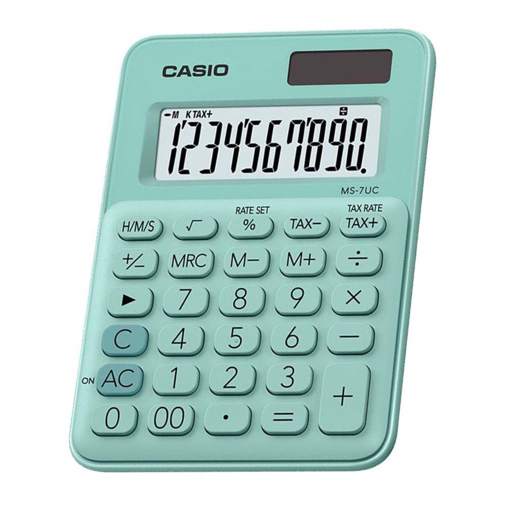 Máy tính CASIO MS-7UC (Nhiều màu) - Chính hãng Bitex, Bảo hành 7 năm ...