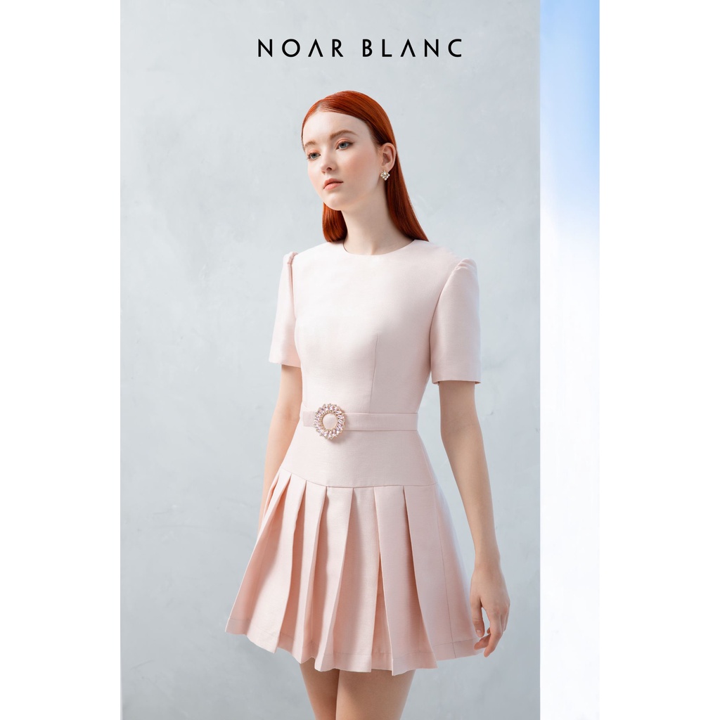 [NOAR BLANC] Đầm thiết kế cao cấp màu hồng xếp li - Selena Dress ...