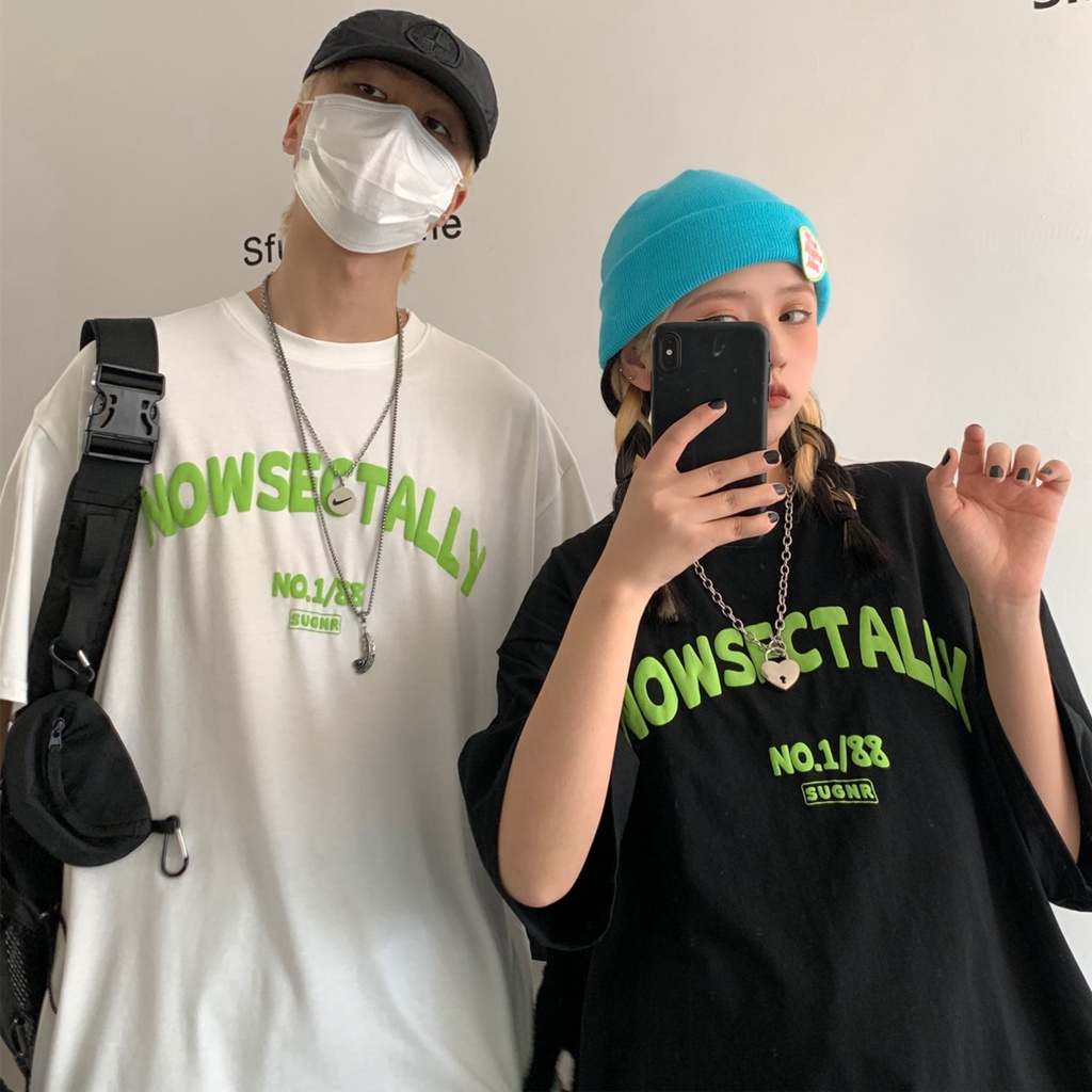 Áo thun nam nữ HY KOREA tay lỡ form rộng phong cách Nowsectally DC316 ...