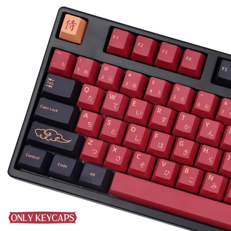 RED Samurai Nhật Bản Keycaps 139keys Cherry Profile DYE-SUB PBT Keycap ...