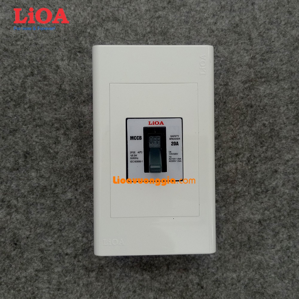 Combo cầu dao tự động an toàn APTOMAT LiOA 20A - Lắp âm tường | Shopee ...
