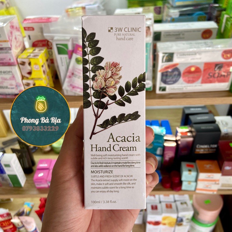 Kem Dưỡng Da tay 3W Clinic Acacia Hand Cream 100ml | Shopee Việt Nam