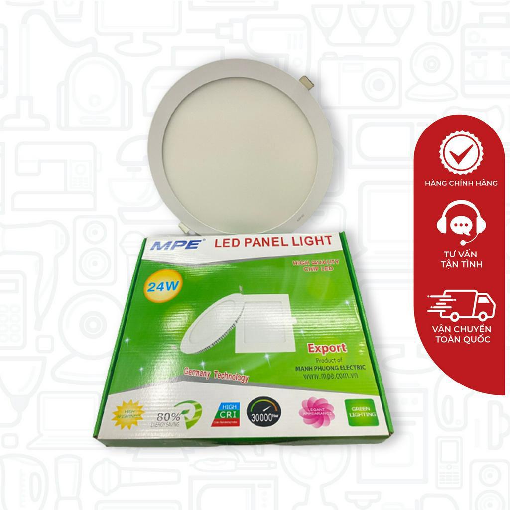 Bóng đèn led Panel MPE tròn âm trần 6W/9W/12W/18W/24W ánh sáng trắng ...