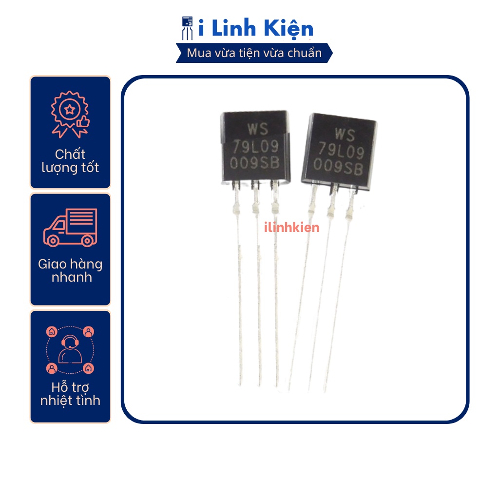 Ic nguồn 79L09 0.1A -9V TO-92 | Shopee Việt Nam