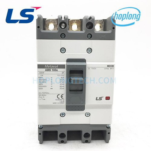 ABS103c 100A Cầu dao tự động 3 pha dòng cắt 42kA MCCB LS | Shopee Việt Nam