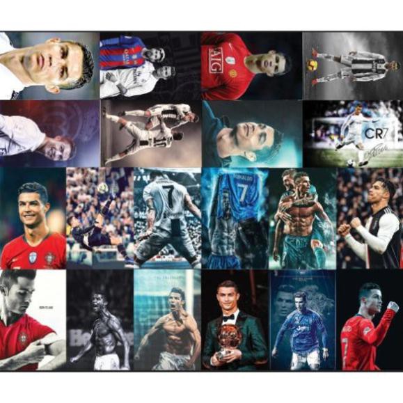 combo 20 ảnh poster decal dán cr7 Ronaldo | Shopee Việt Nam